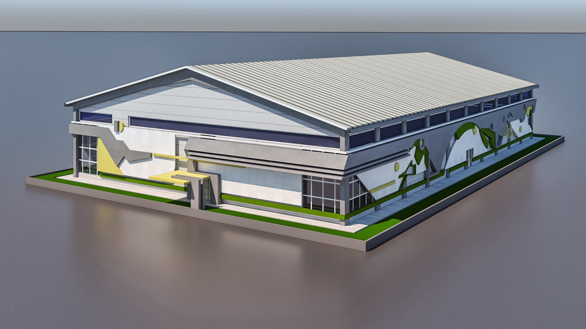 3D Sport Complex - TurboSquid 1401140