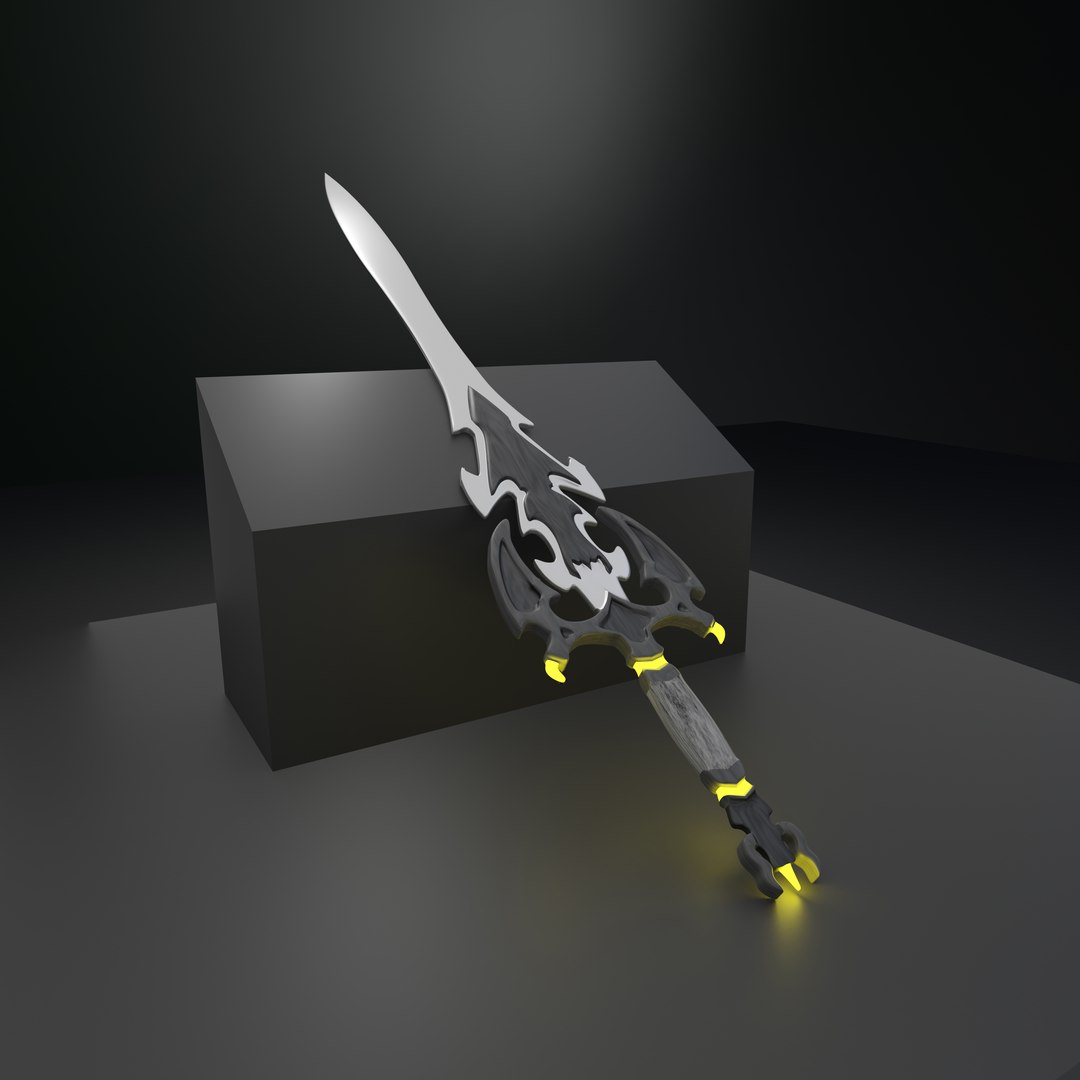 3D Blender Sword Model - TurboSquid 1642489