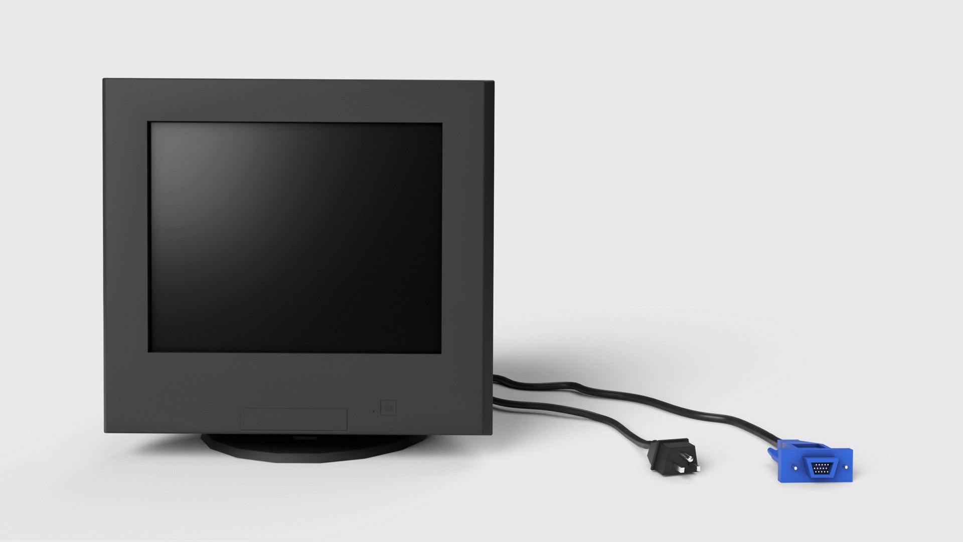 Old CRT PC Monitor - Low Poly 3D - TurboSquid 1779324