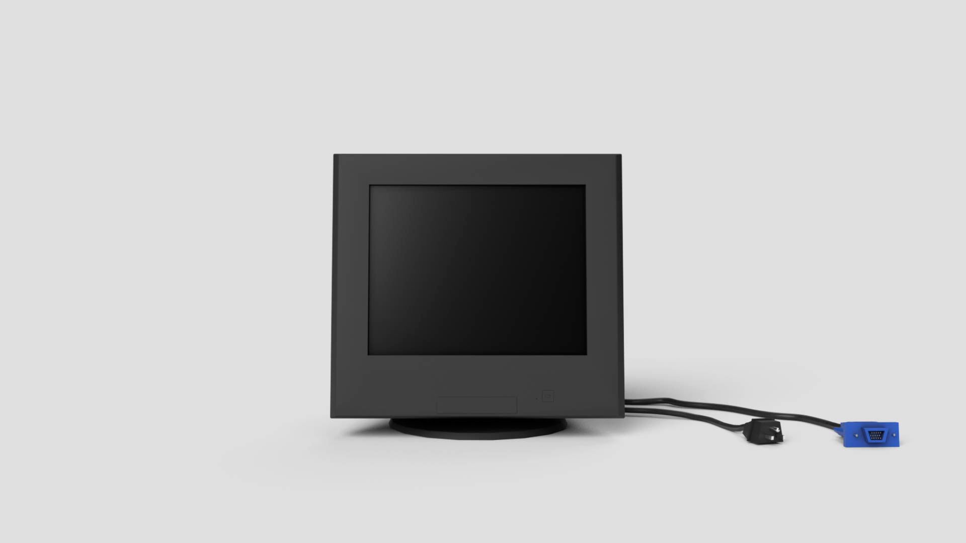 Old CRT PC Monitor - Low Poly 3D - TurboSquid 1779324
