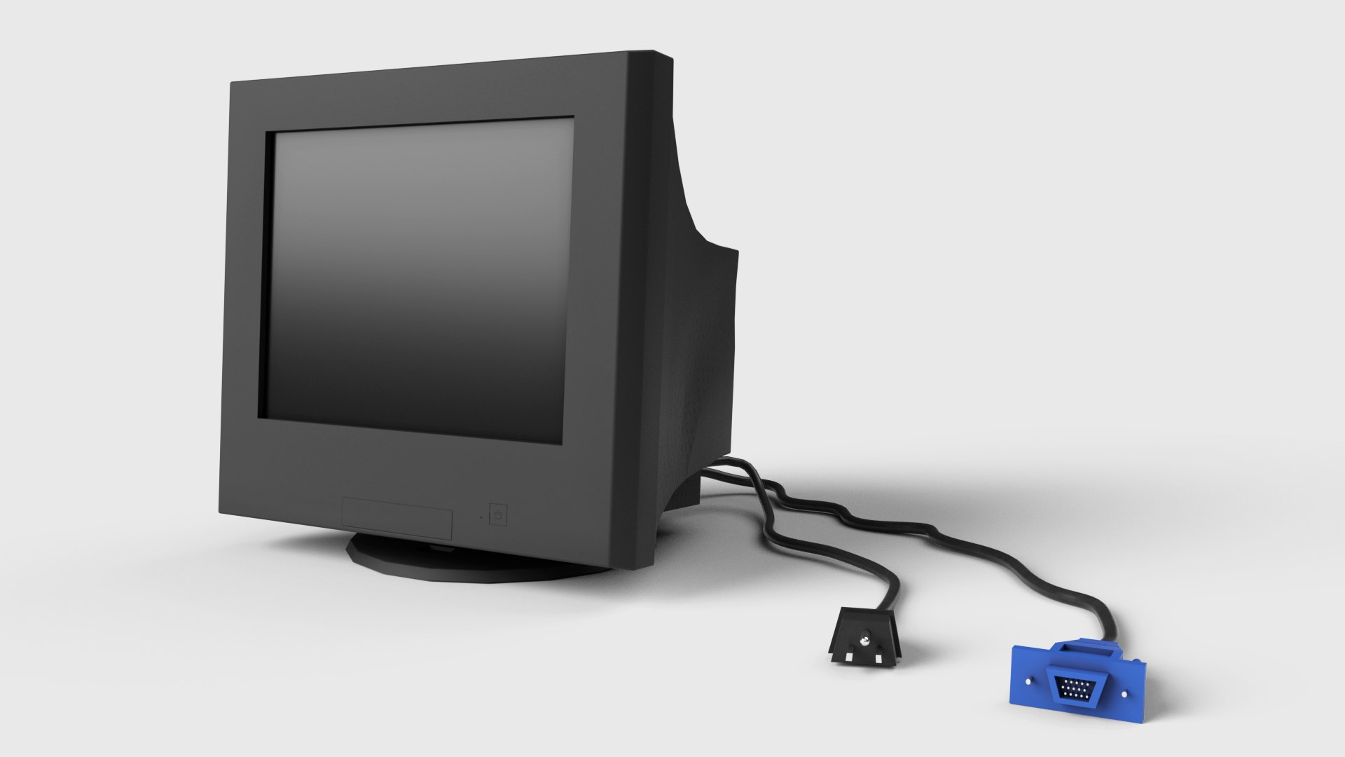 Old CRT PC Monitor - Low Poly 3D - TurboSquid 1779324