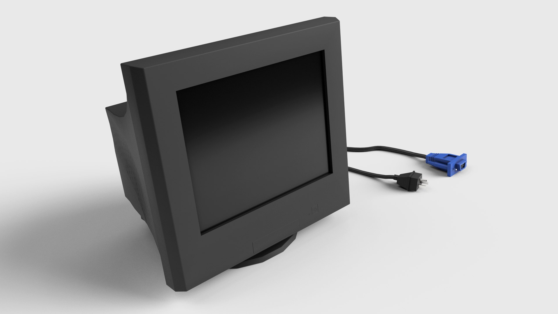 Old CRT PC Monitor - Low Poly 3D - TurboSquid 1779324