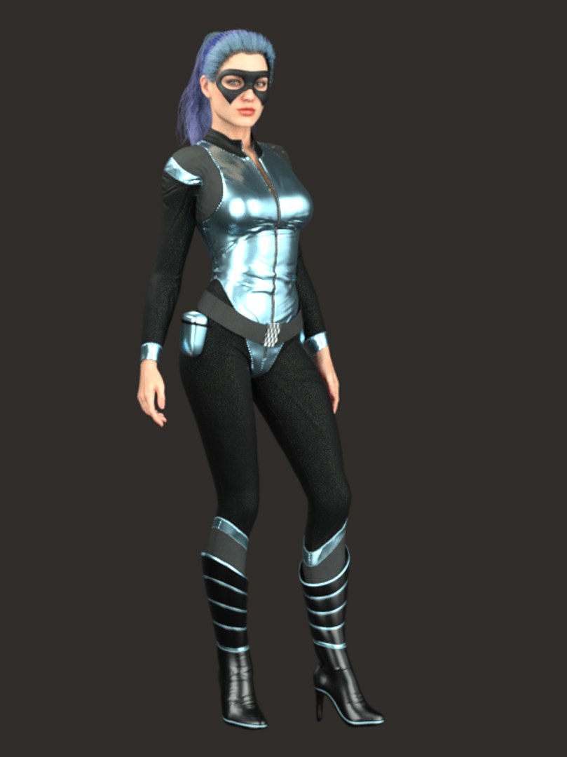 Realistic Rigged Super Fighter Girl-Shila Character 3D Model 3D Model ...