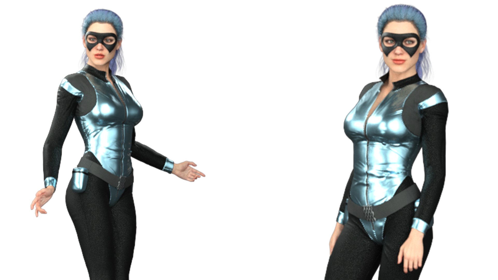 Realistic Rigged Super Fighter Girl-Shila Character 3D Model 3D Model ...