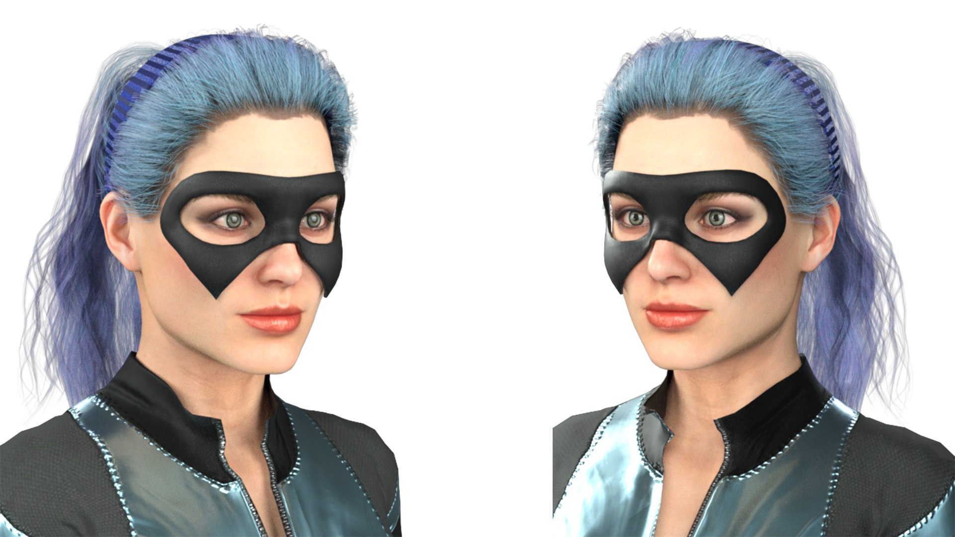 Realistic Rigged Super Fighter Girl-Shila Character 3D Model 3D Model ...