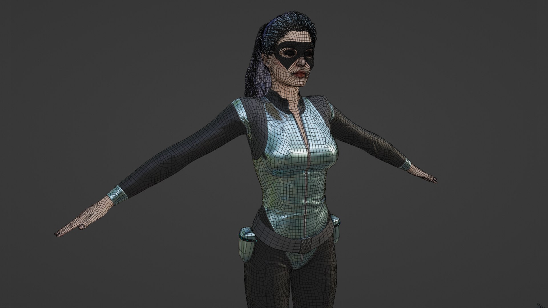 Realistic Rigged Super Fighter Girl-Shila Character 3D Model 3D Model ...