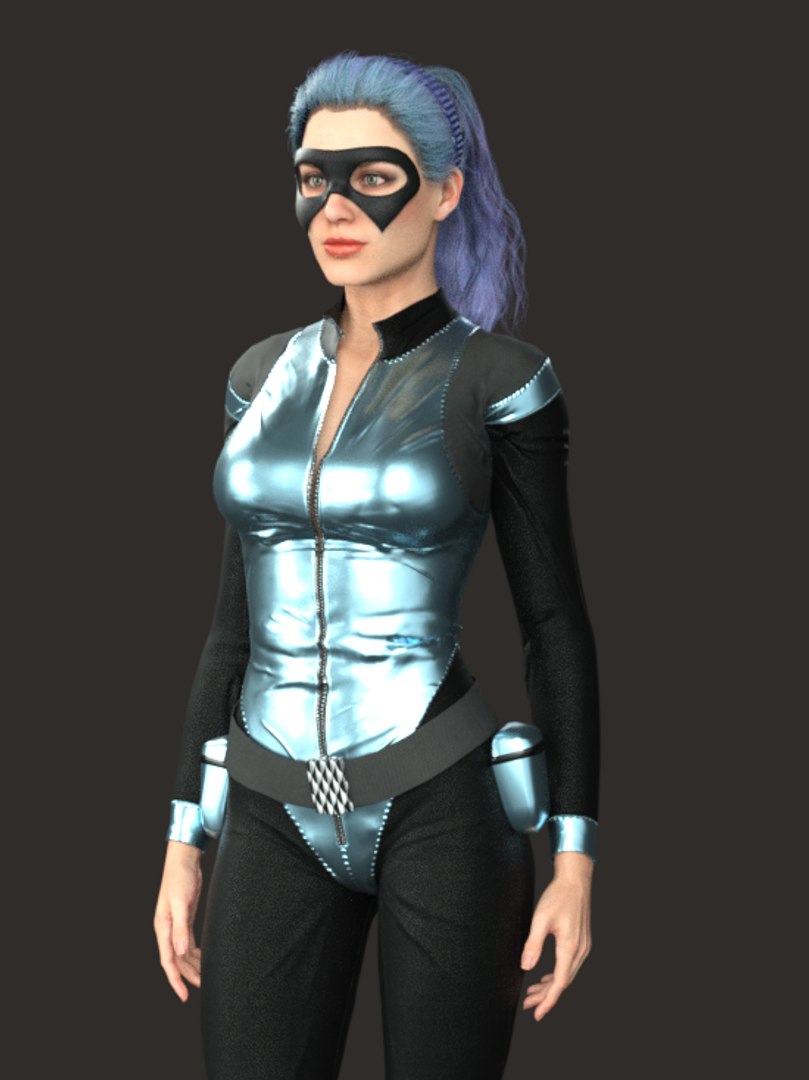 Realistic Rigged Super Fighter Girl-Shila Character 3D Model 3D Model ...