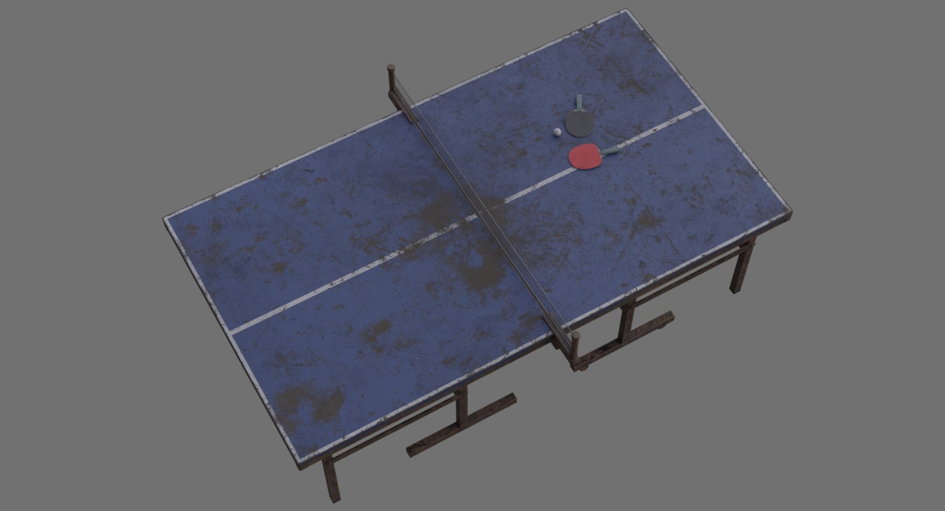 Ping Pong Table 2c 3D Model - TurboSquid 1254650