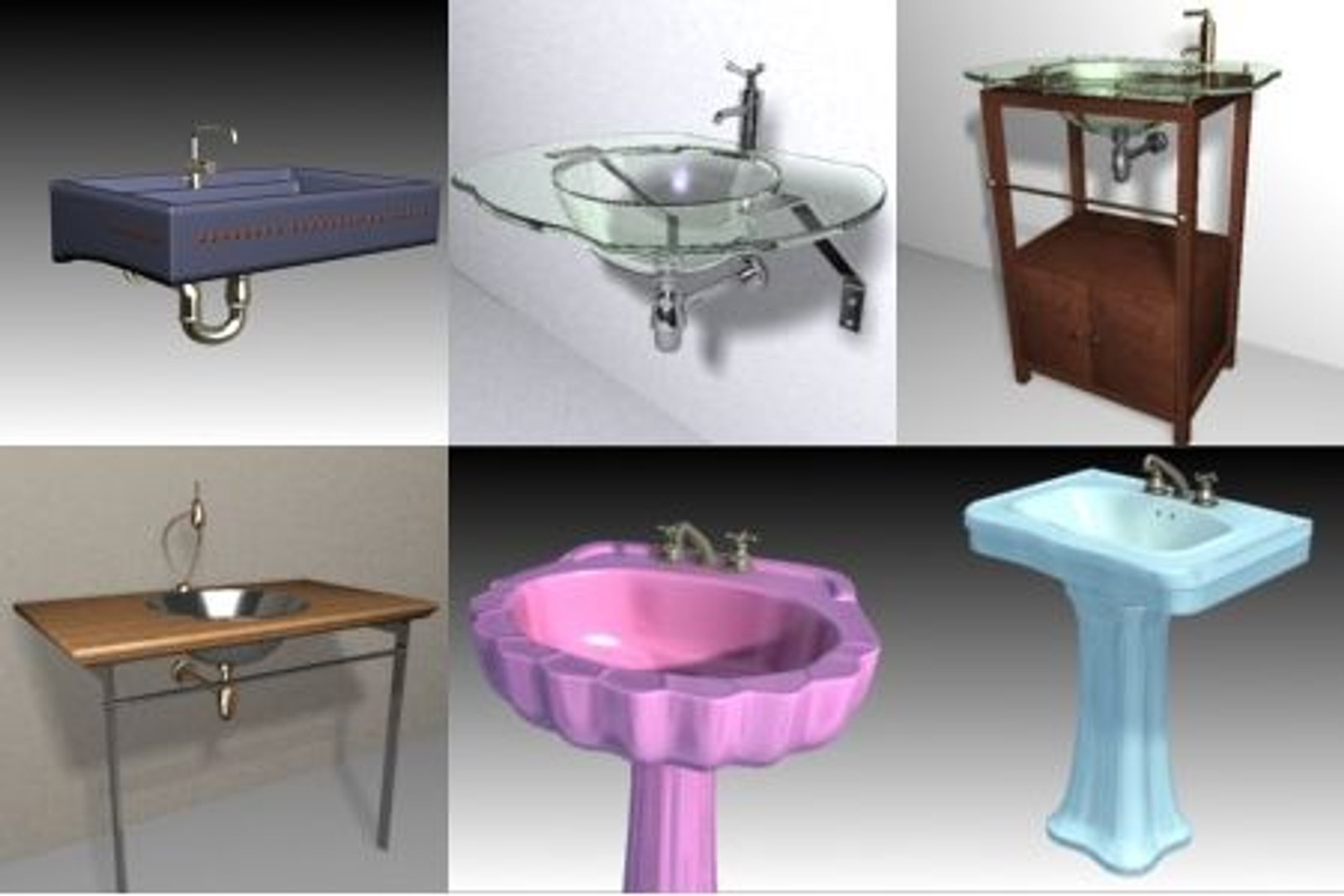 3d Model Basin Sink Collections