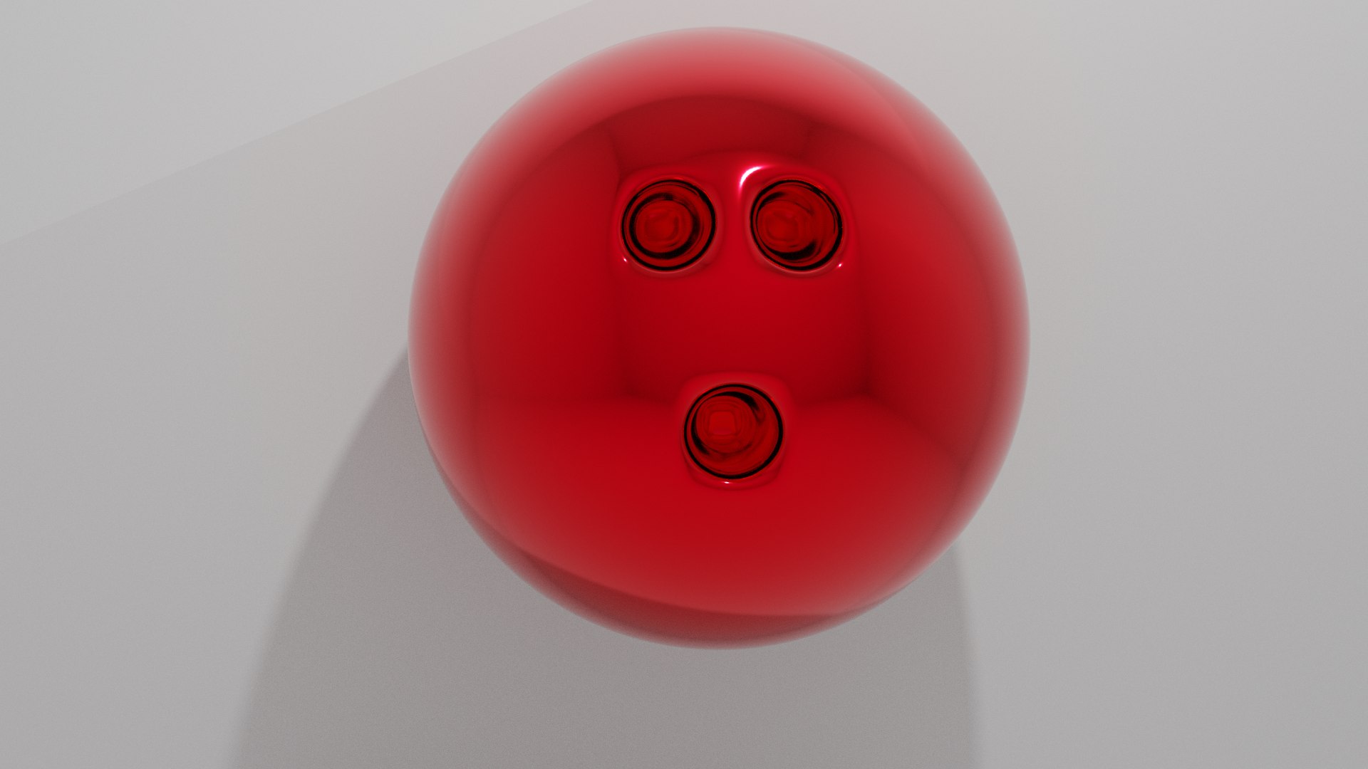 3D model red bowling ball - TurboSquid 1556208
