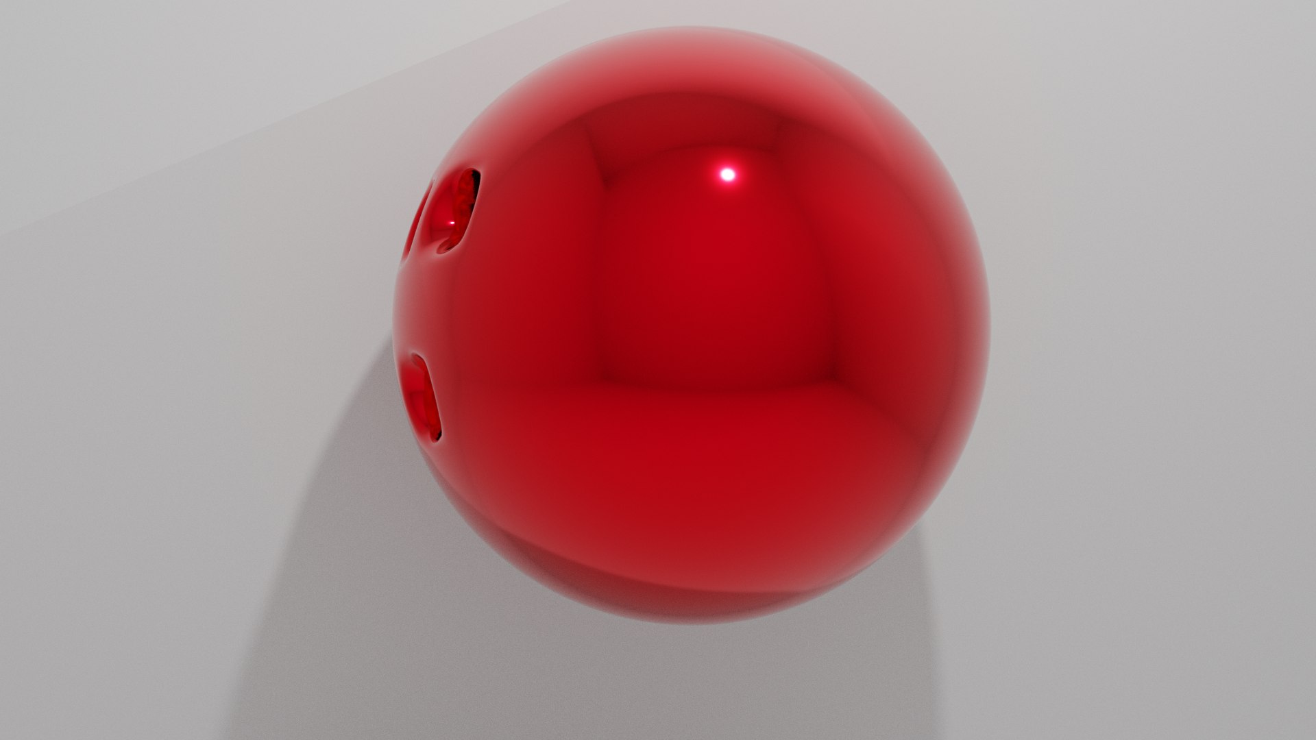 3D model red bowling ball - TurboSquid 1556208