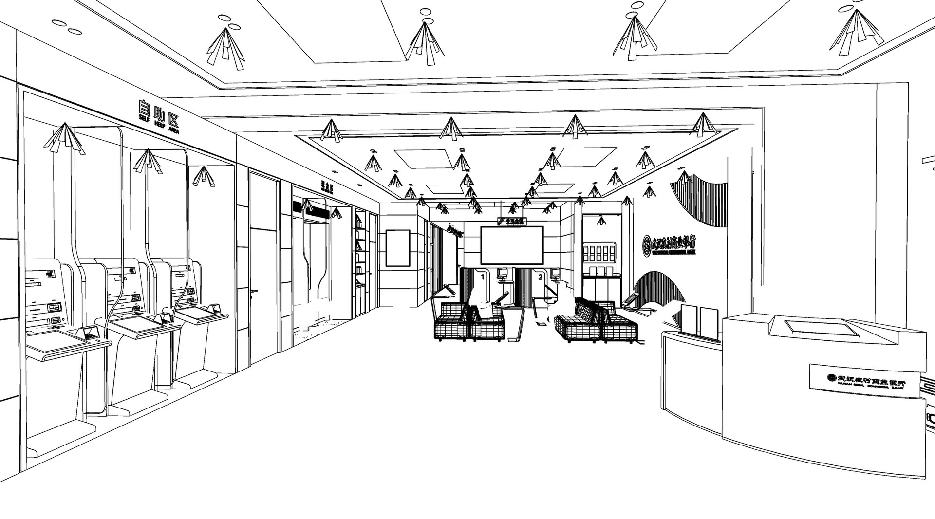 Bank Room Interior-A1 Model - TurboSquid 2123262