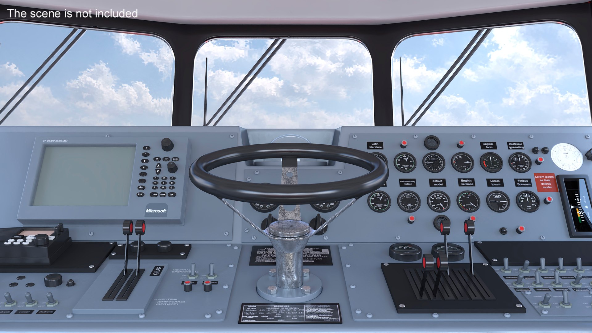 Ship Bridge Control Panel Model - TurboSquid 2264710