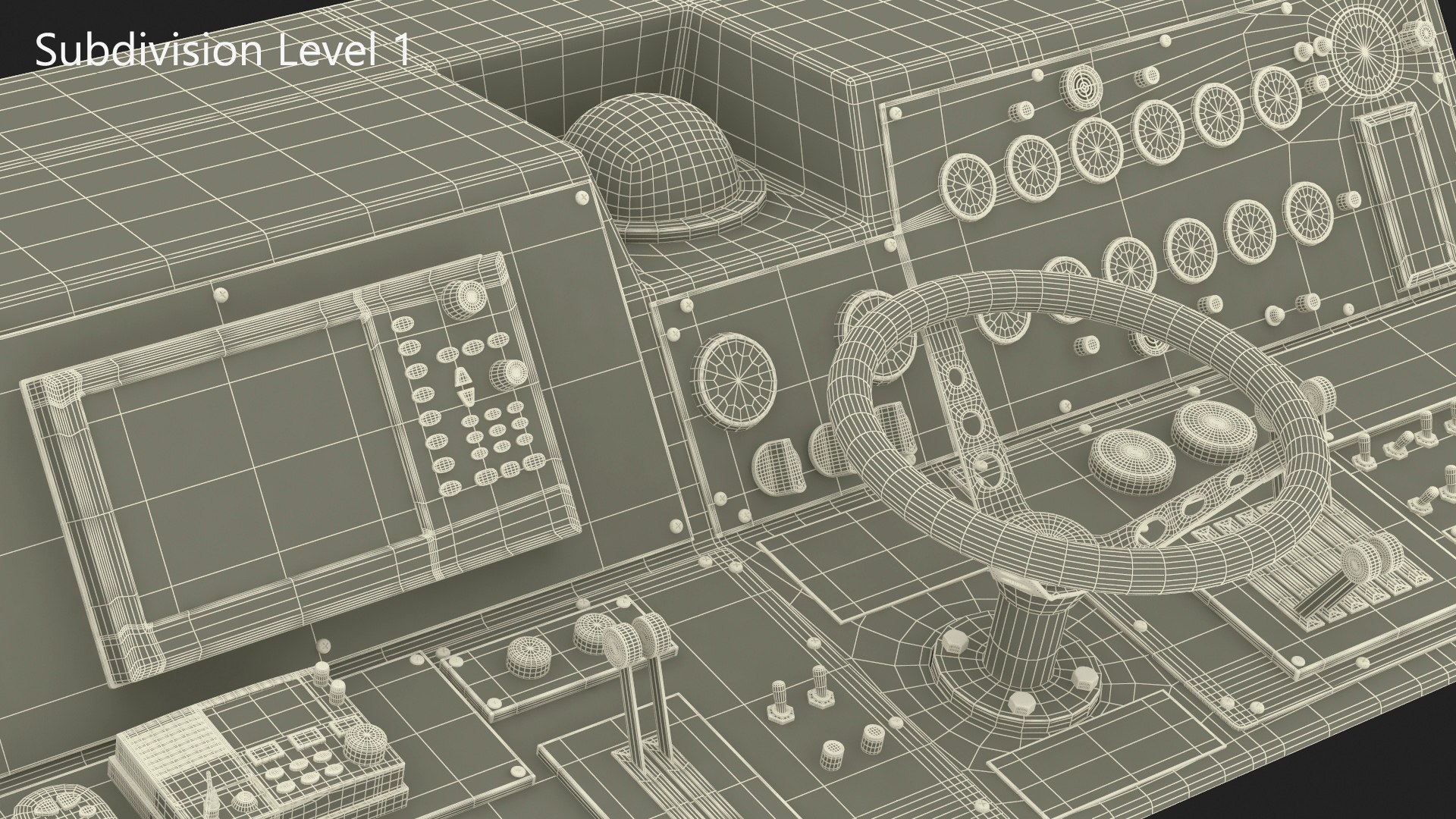 Ship Bridge Control Panel Model - TurboSquid 2264710