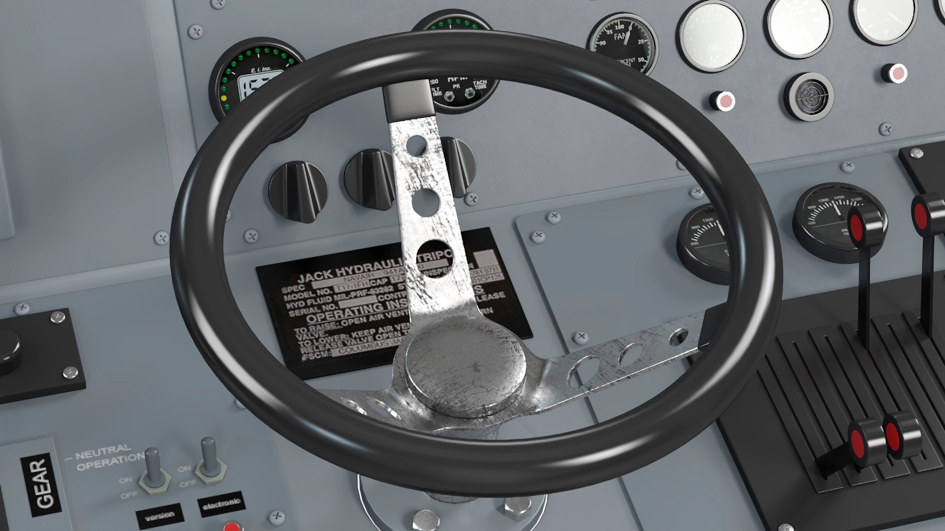 Ship Bridge Control Panel Model - TurboSquid 2264710