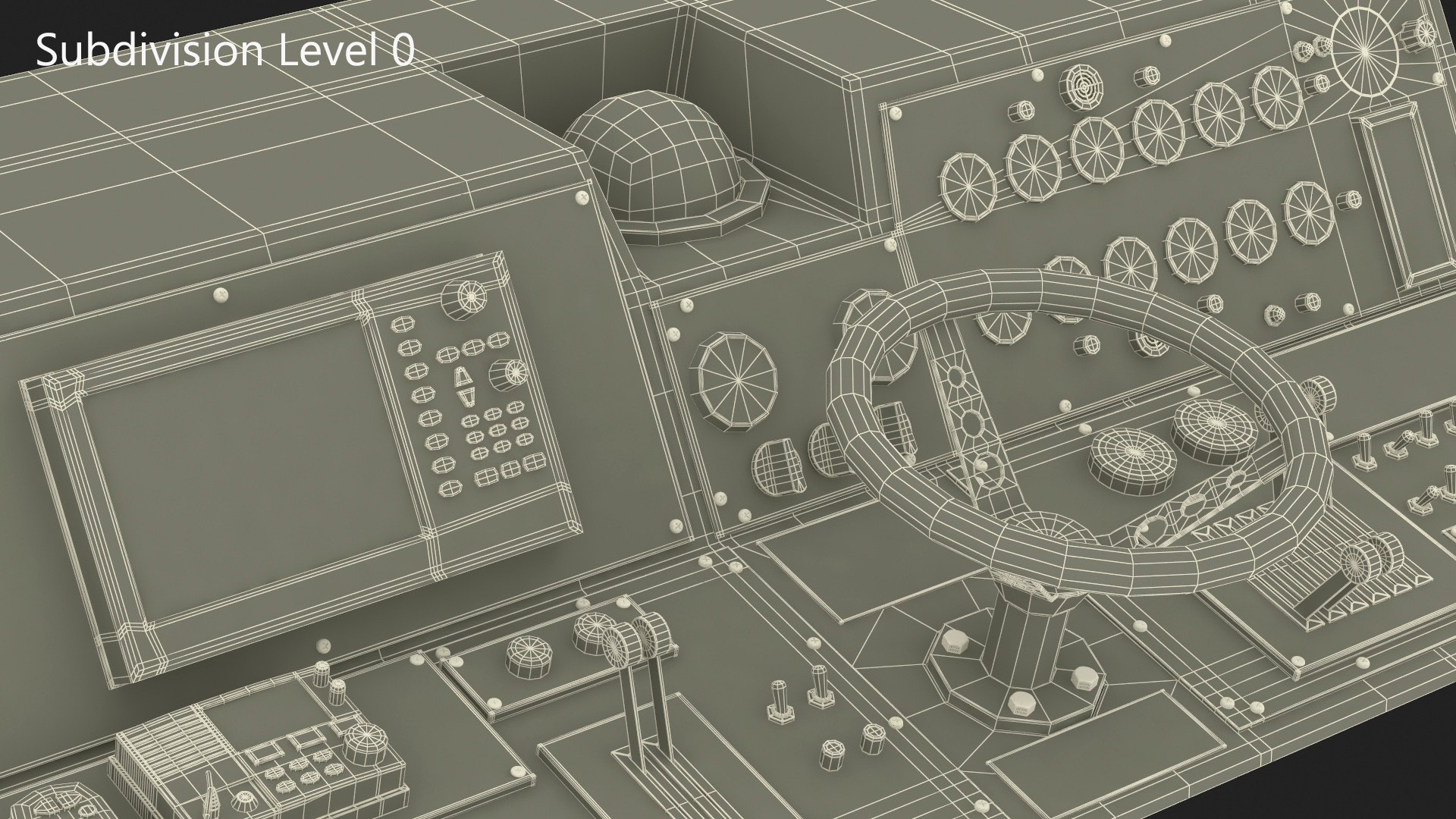 Ship Bridge Control Panel Model - TurboSquid 2264710