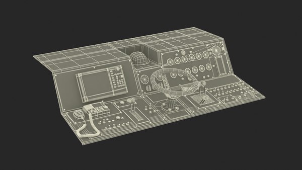 3D модель Панель управления корабельным мостиком - TurboSquid 2264710