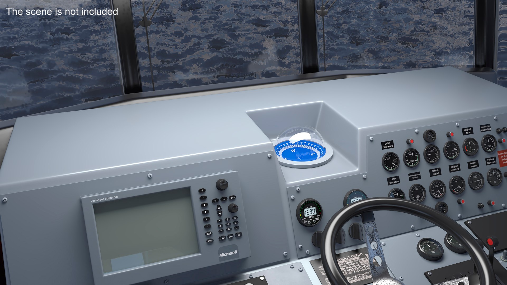Ship Bridge Control Panel Model - TurboSquid 2264710