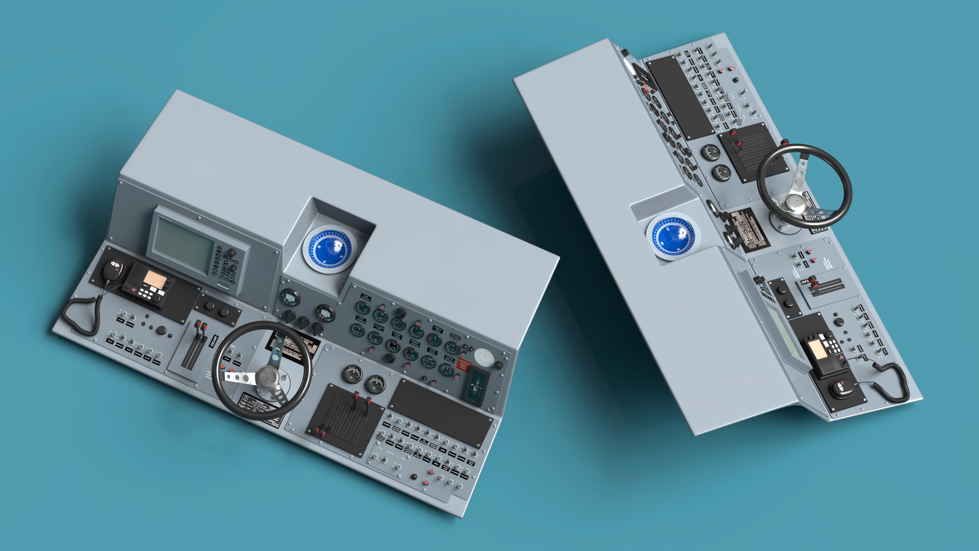 Ship Bridge Control Panel Model - TurboSquid 2264710
