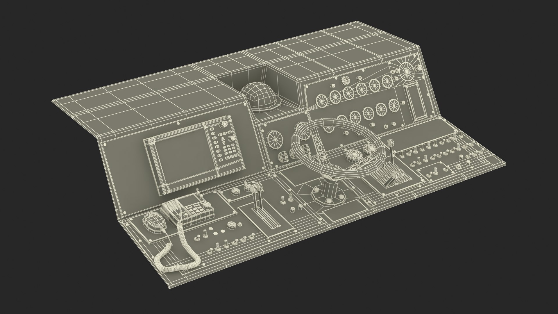 Ship Bridge Control Panel Model - TurboSquid 2264710