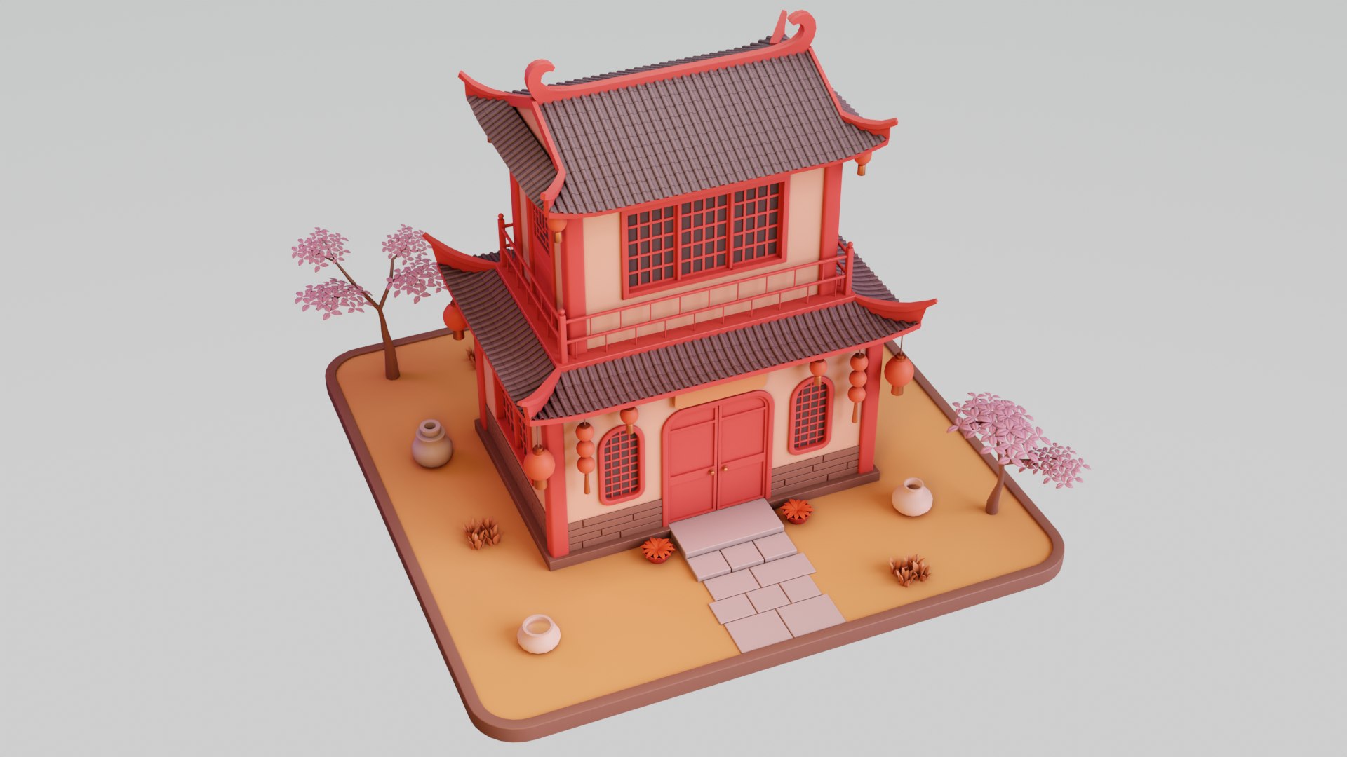 Chinese House 01 3D Model - TurboSquid 2269215