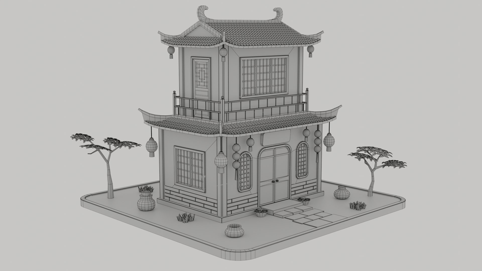 Chinese House 01 3D Model - TurboSquid 2269215