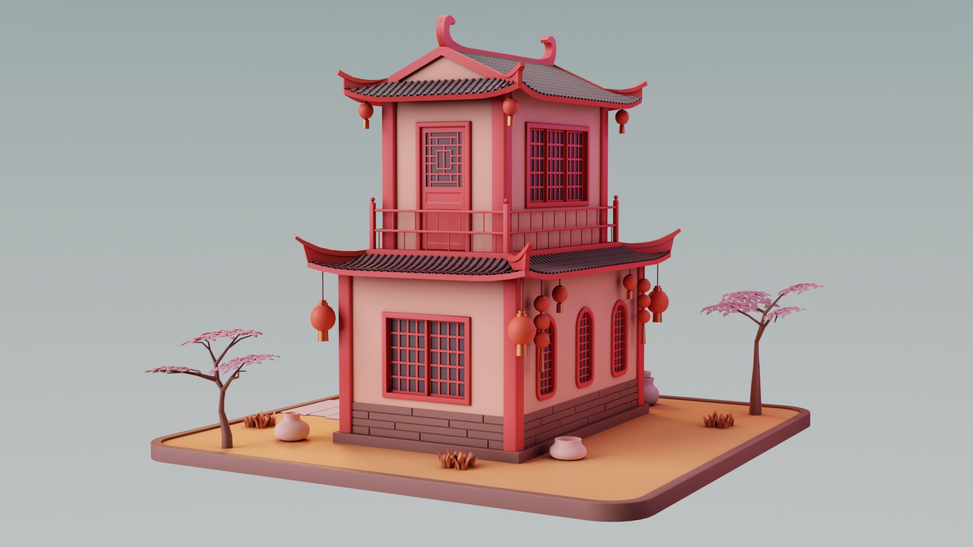 Chinese House 01 3D Model - TurboSquid 2269215