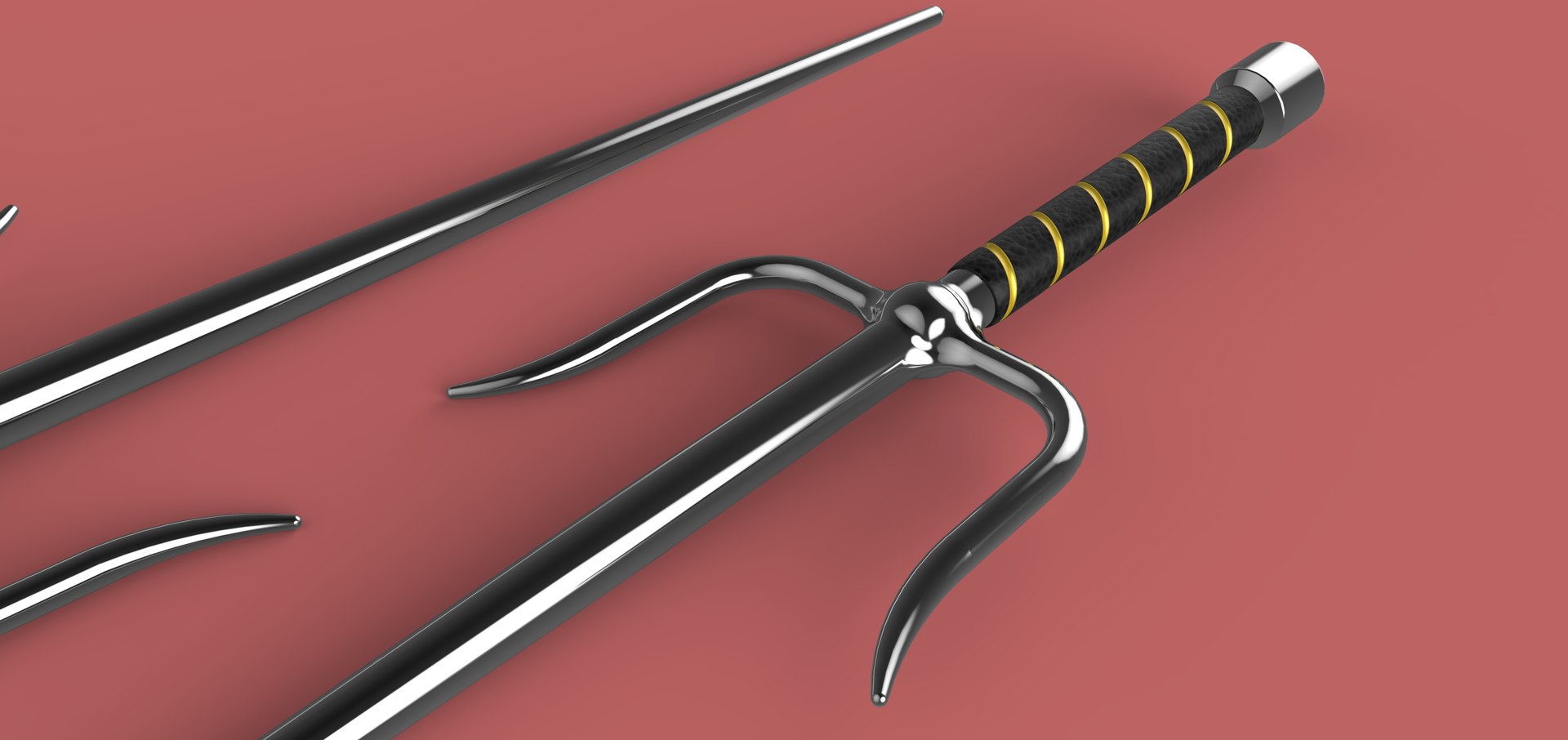Sai weapon 3D model - TurboSquid 1634259