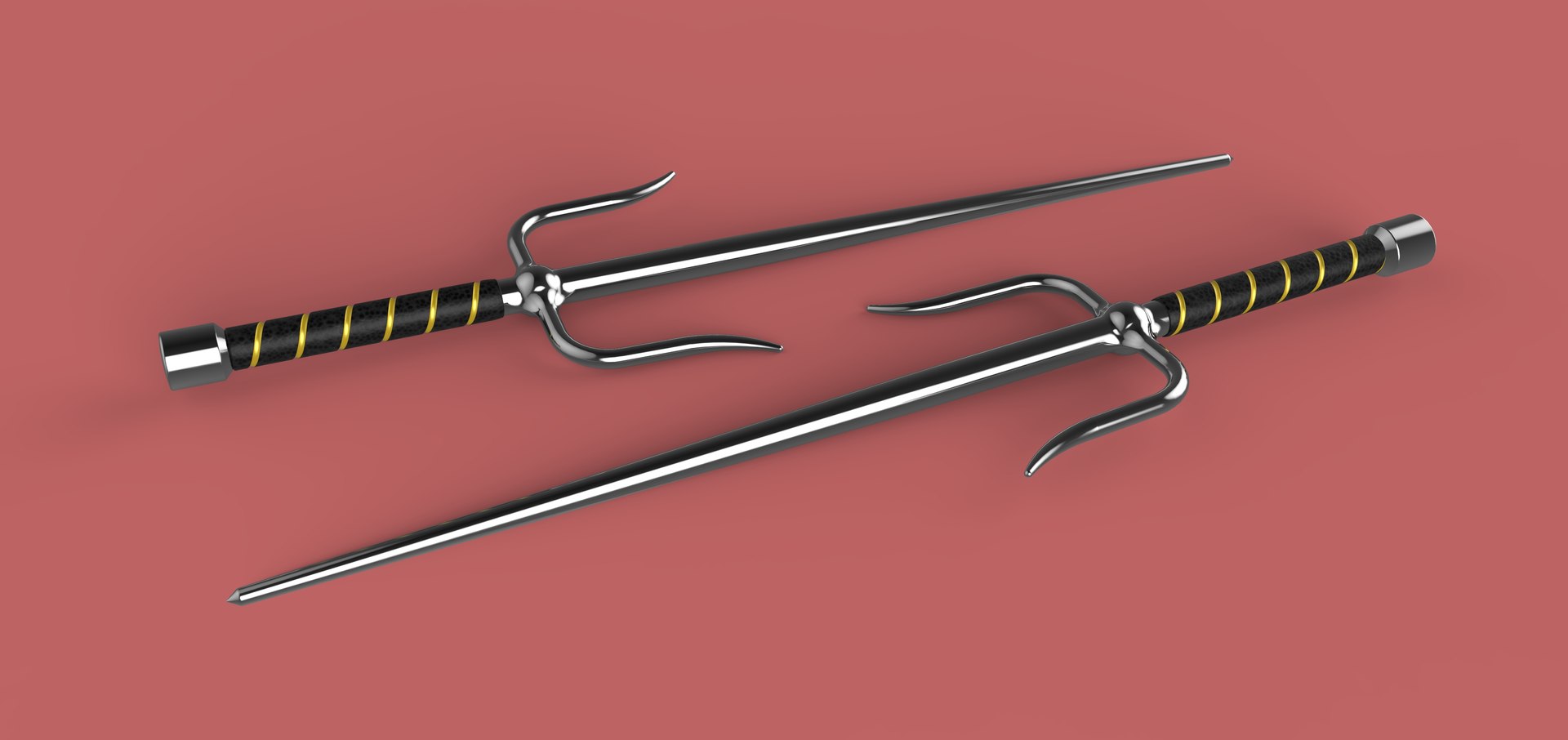 Sai weapon 3D model - TurboSquid 1634259