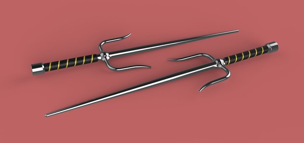 Sai weapon 3D model - TurboSquid 1634259