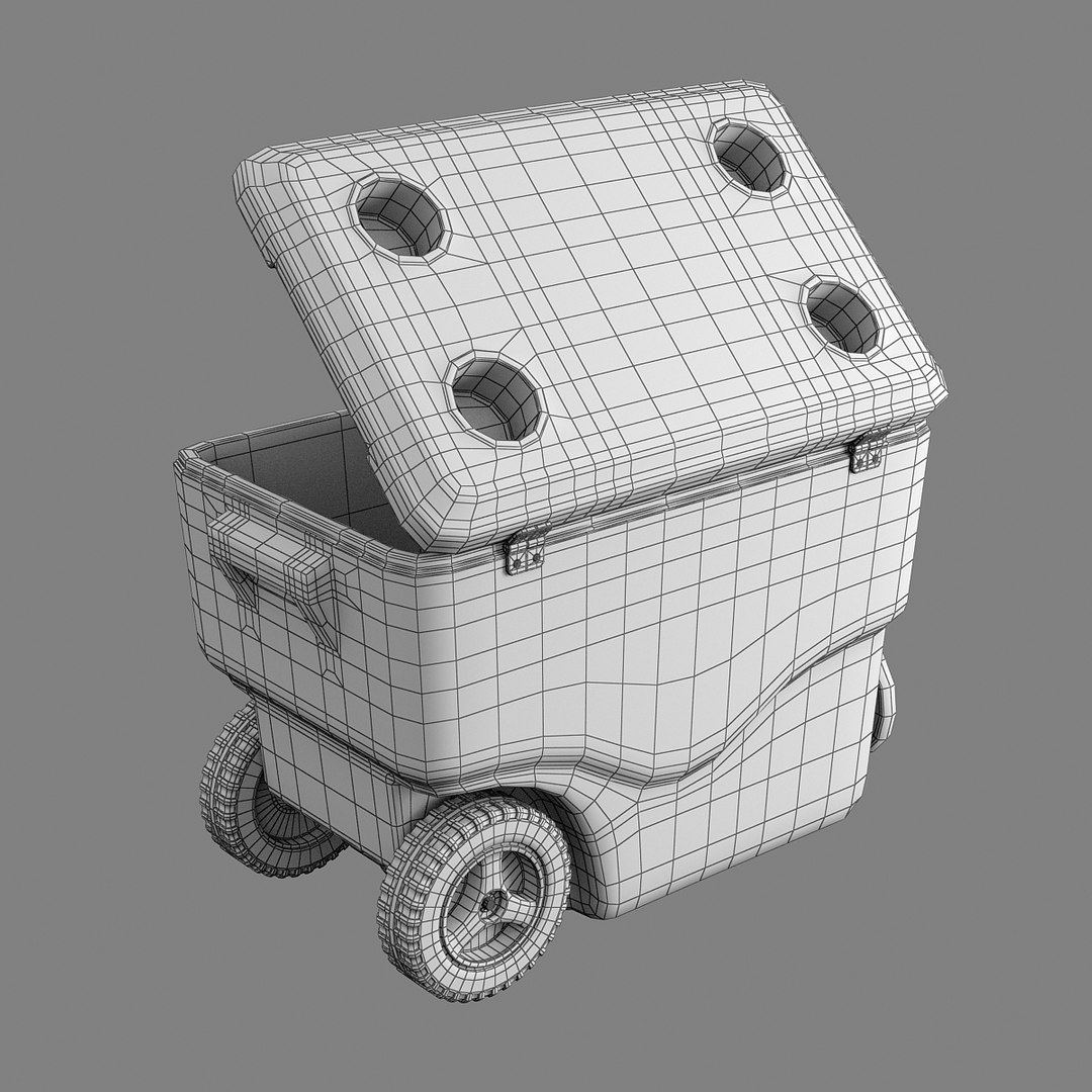 3d model cooler box