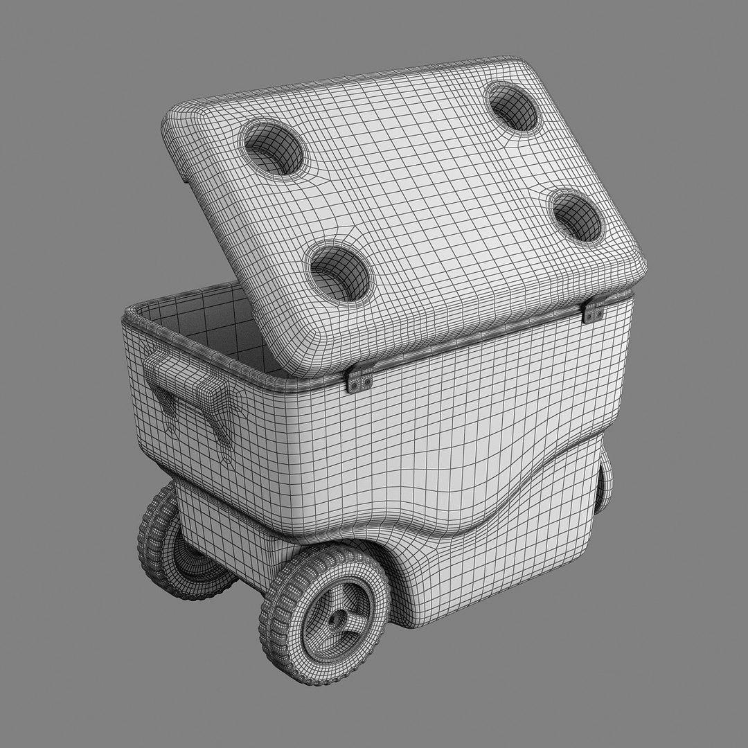 3d model cooler box