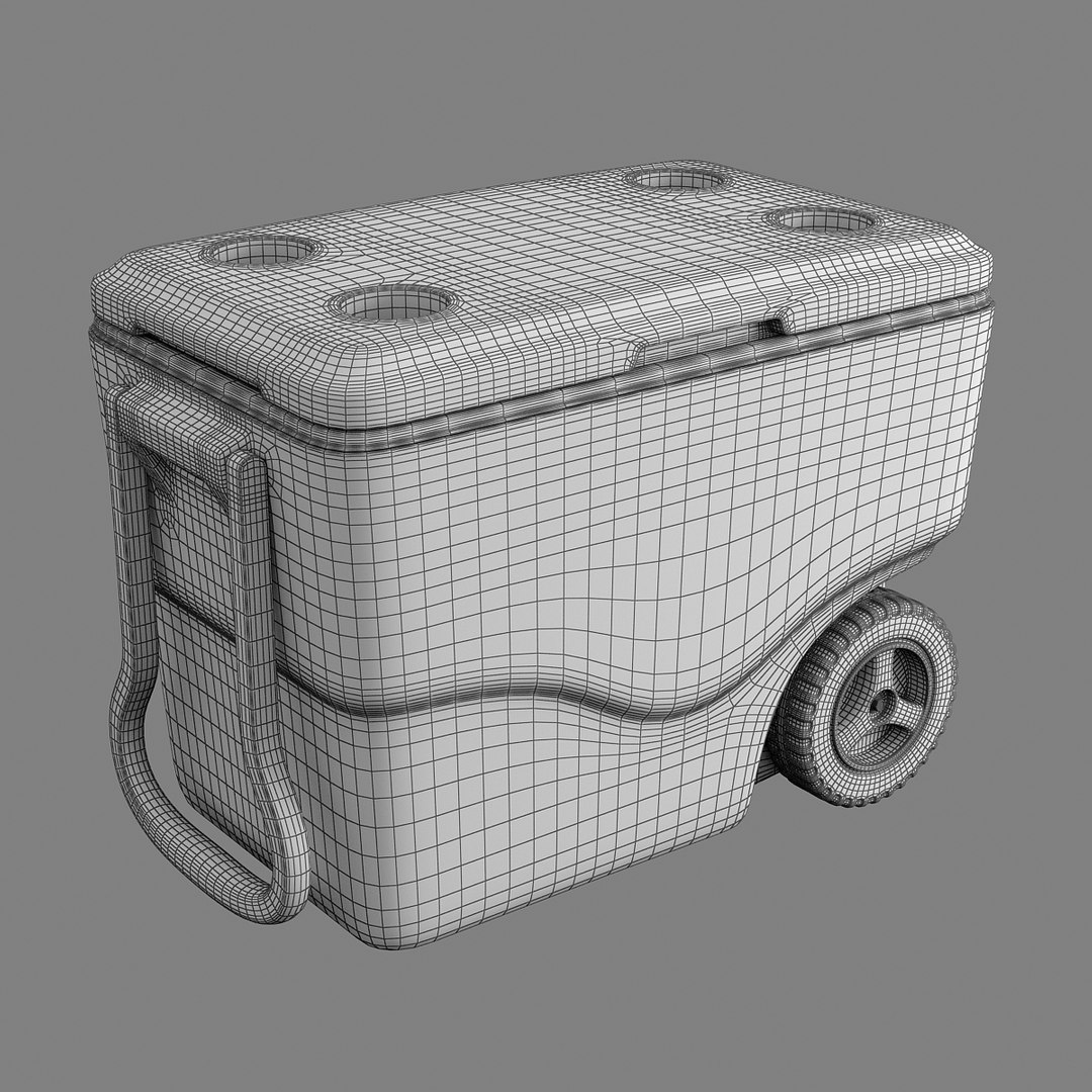 3d model cooler box