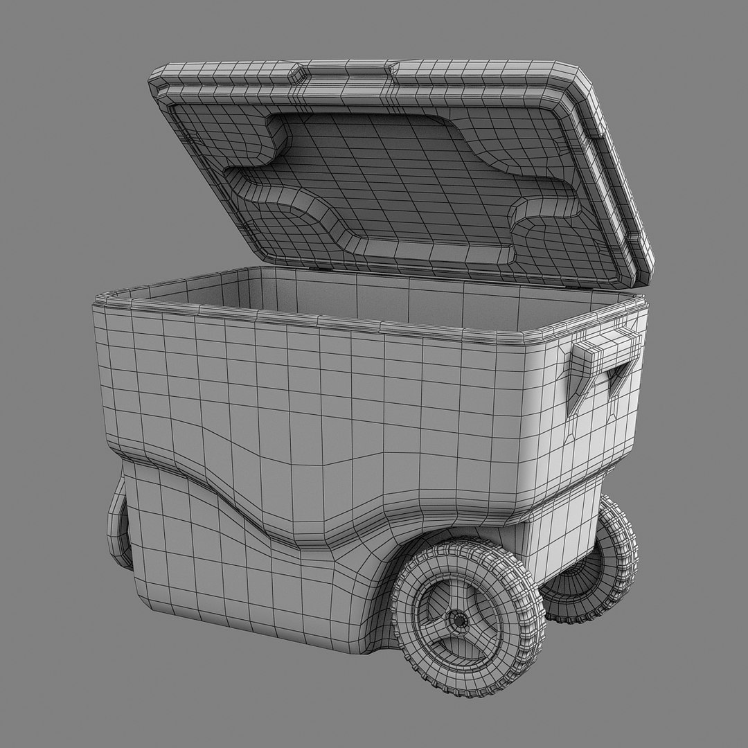 3d model cooler box
