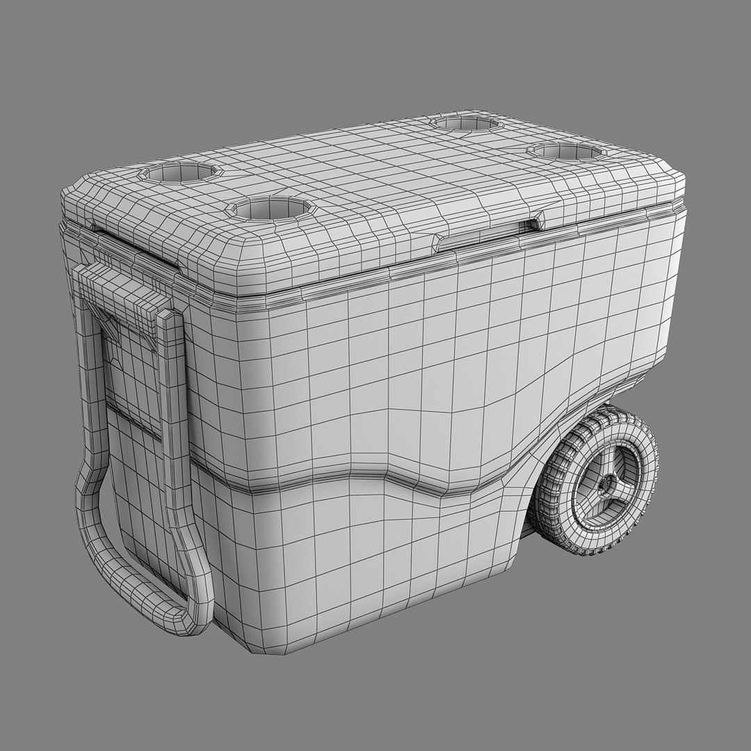 3d model cooler box