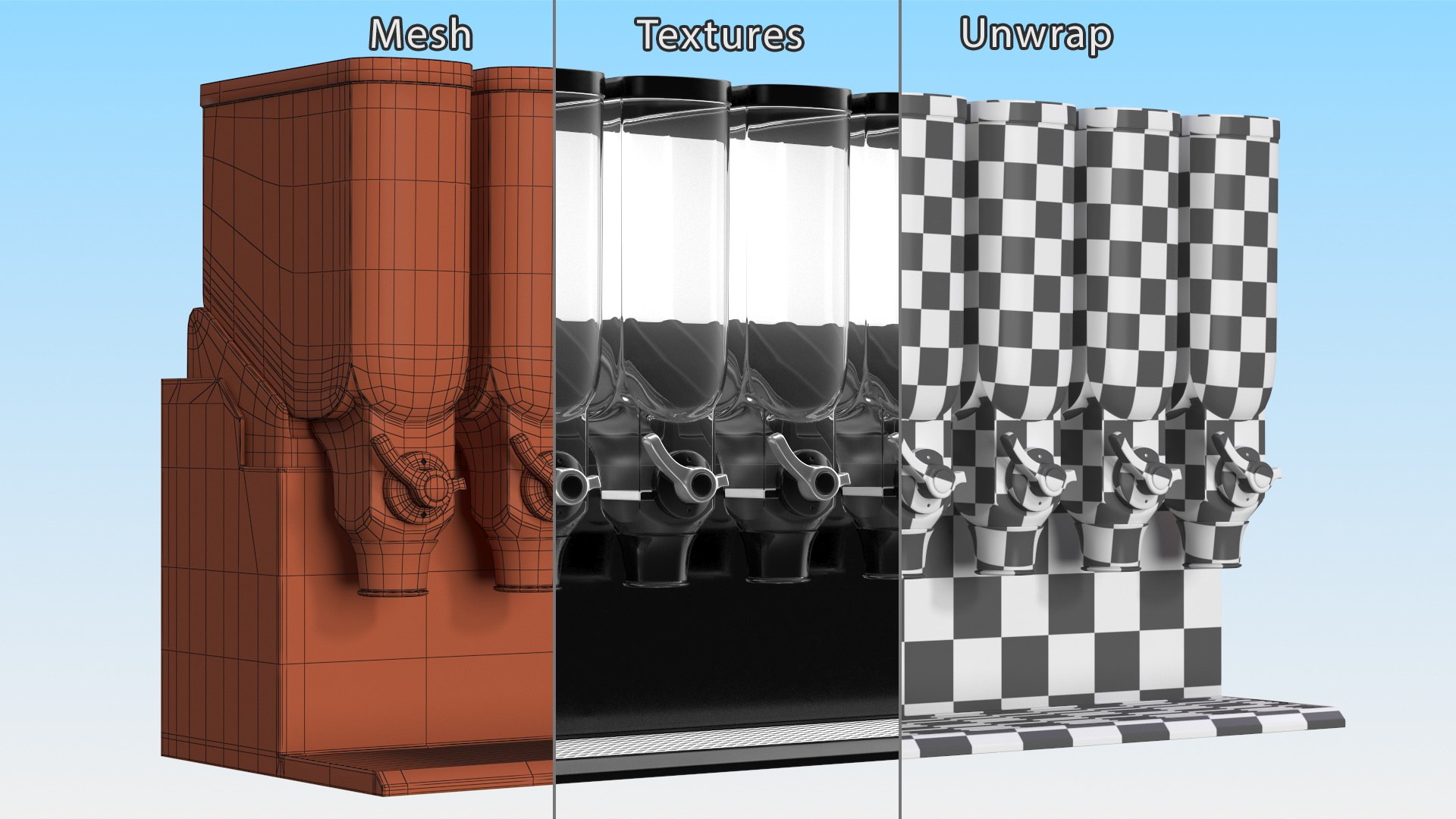 Free Flow Wall Mounted Bulk Dispenser 3D Model - TurboSquid 1962433