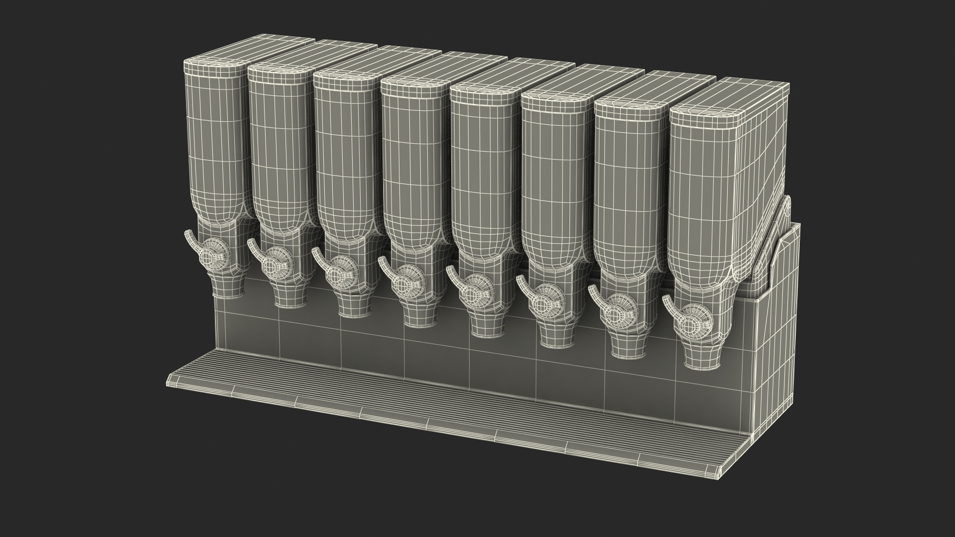 Free Flow Wall Mounted Bulk Dispenser 3D Model - TurboSquid 1962433