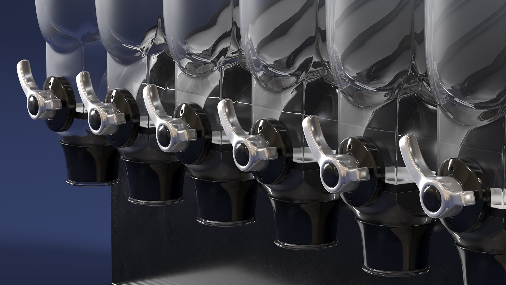 Free Flow Wall Mounted Bulk Dispenser 3D Model - TurboSquid 1962433