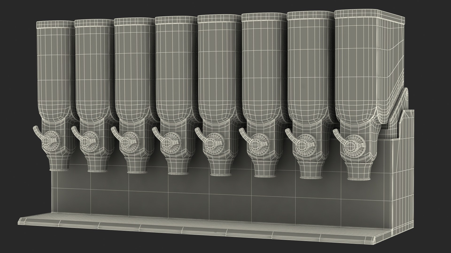 Free Flow Wall Mounted Bulk Dispenser 3D Model - TurboSquid 1962433