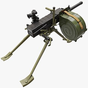 Machine Gun 3D Models for Download | TurboSquid