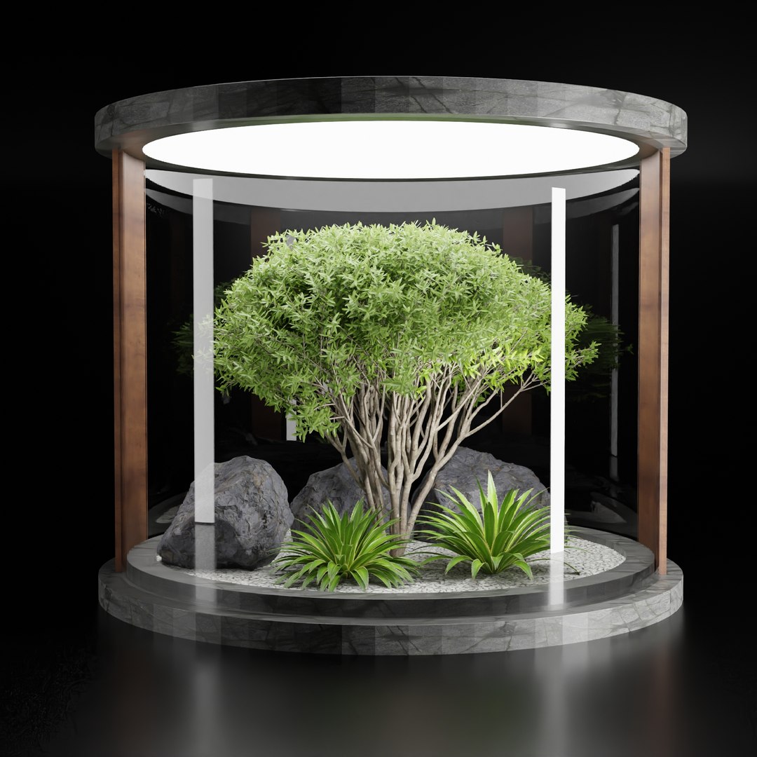 Indoor Garden With Plants Collection Vol 194-Blender-3dmodel Model ...