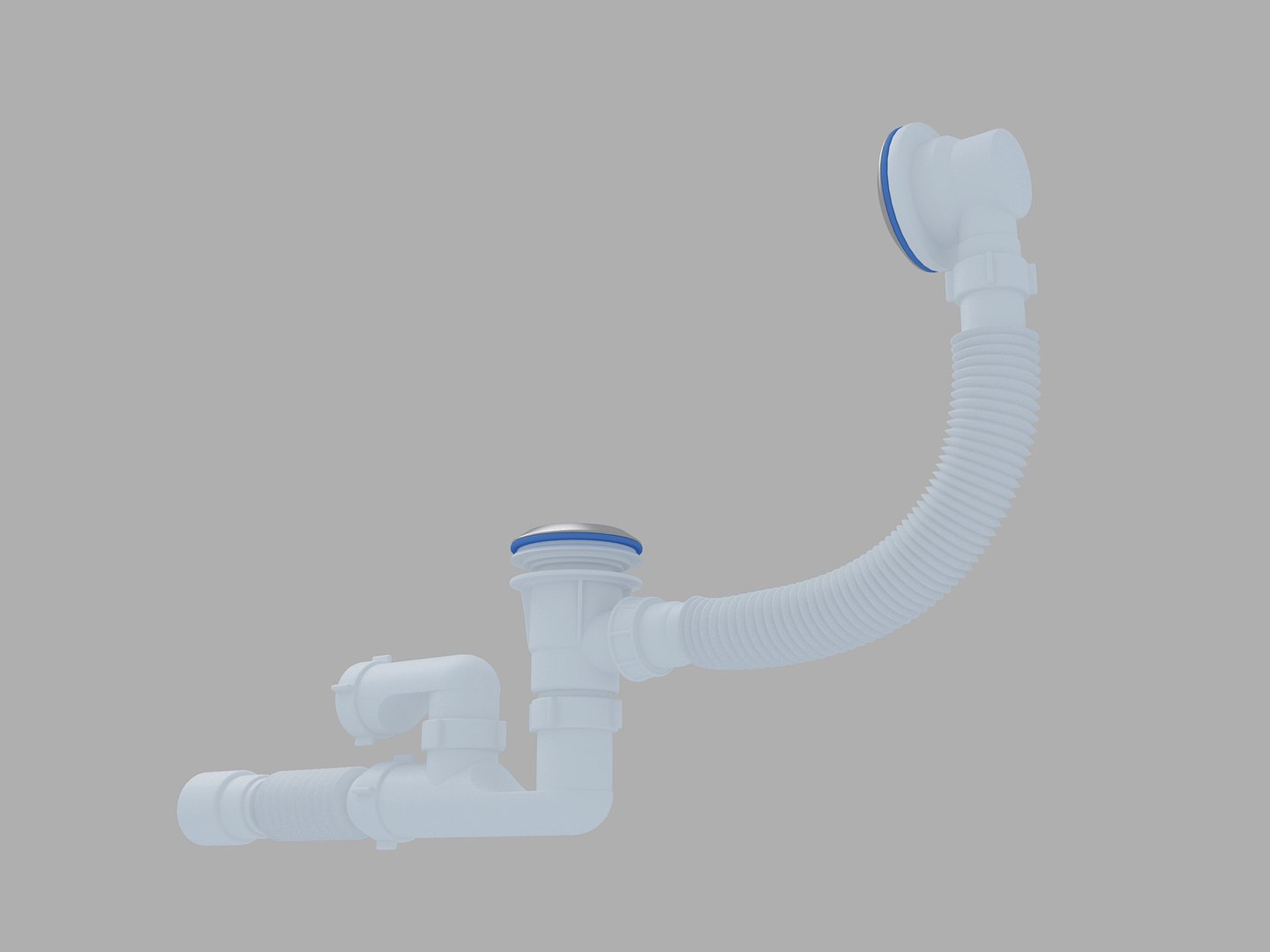 Double Siphon Bath 3D Model - TurboSquid 1518331