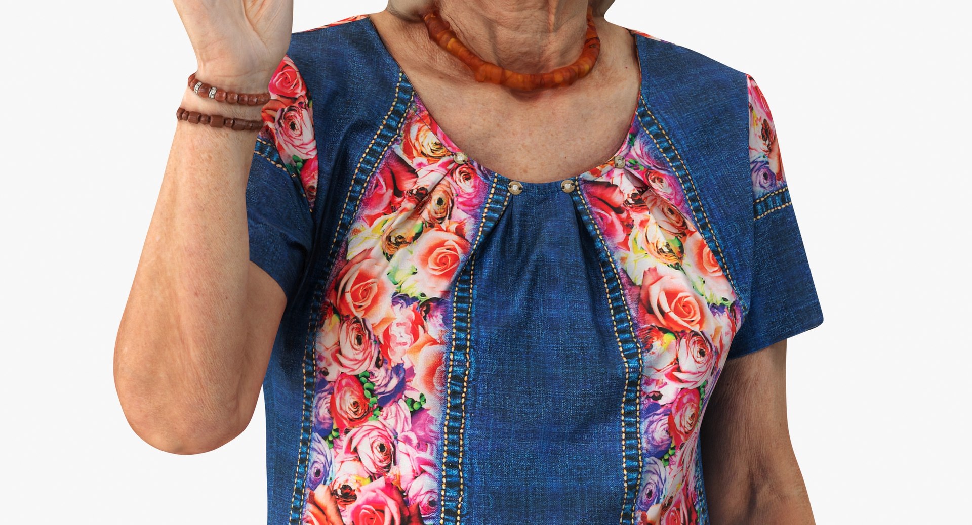 Victoria Casual Summer Interacting Pose 03 Waving 3D model - TurboSquid ...