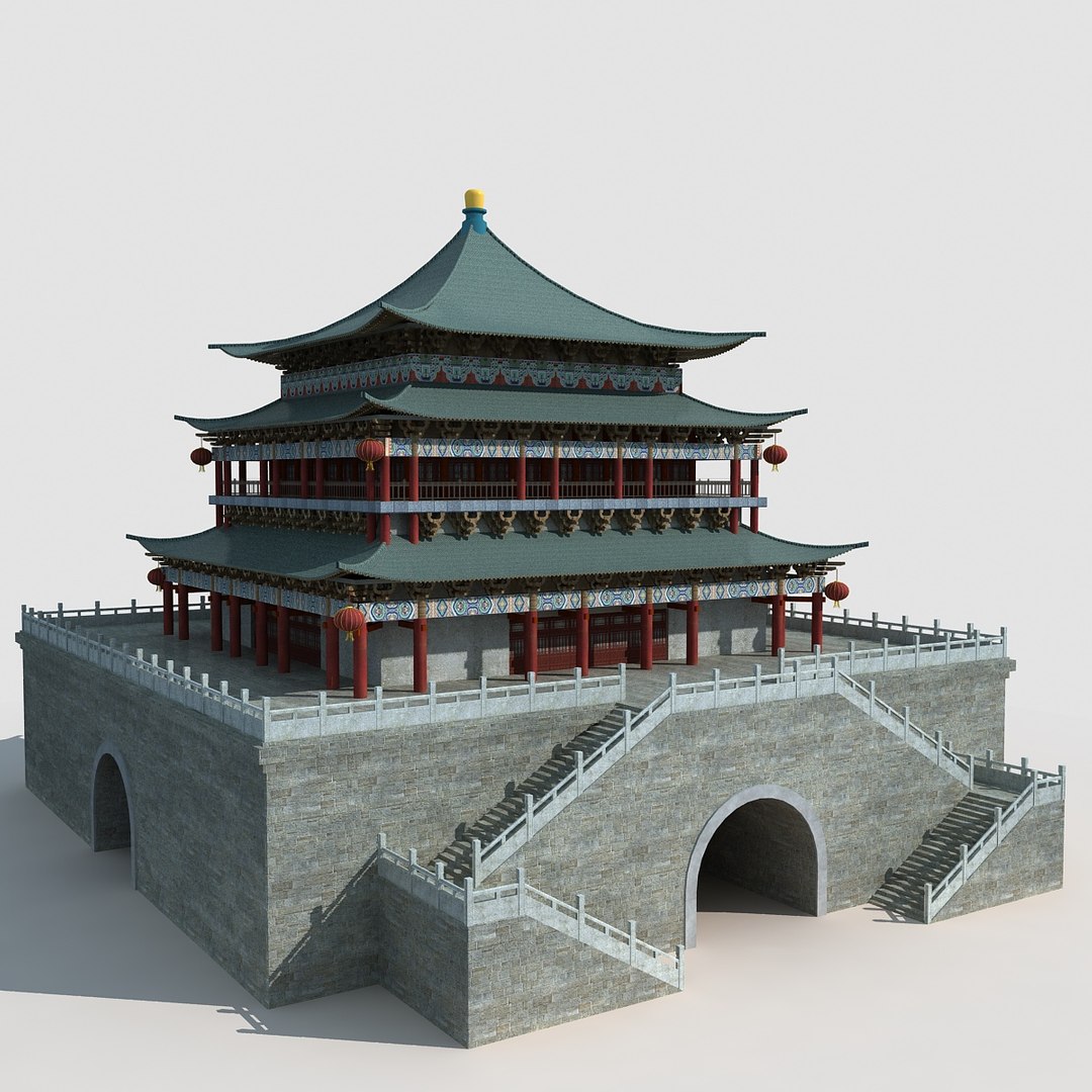 3D Building Of Chinese Ancient City 2 - TurboSquid 2057351