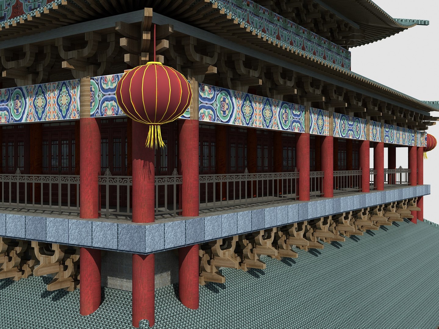 3D Building Of Chinese Ancient City 2 - TurboSquid 2057351
