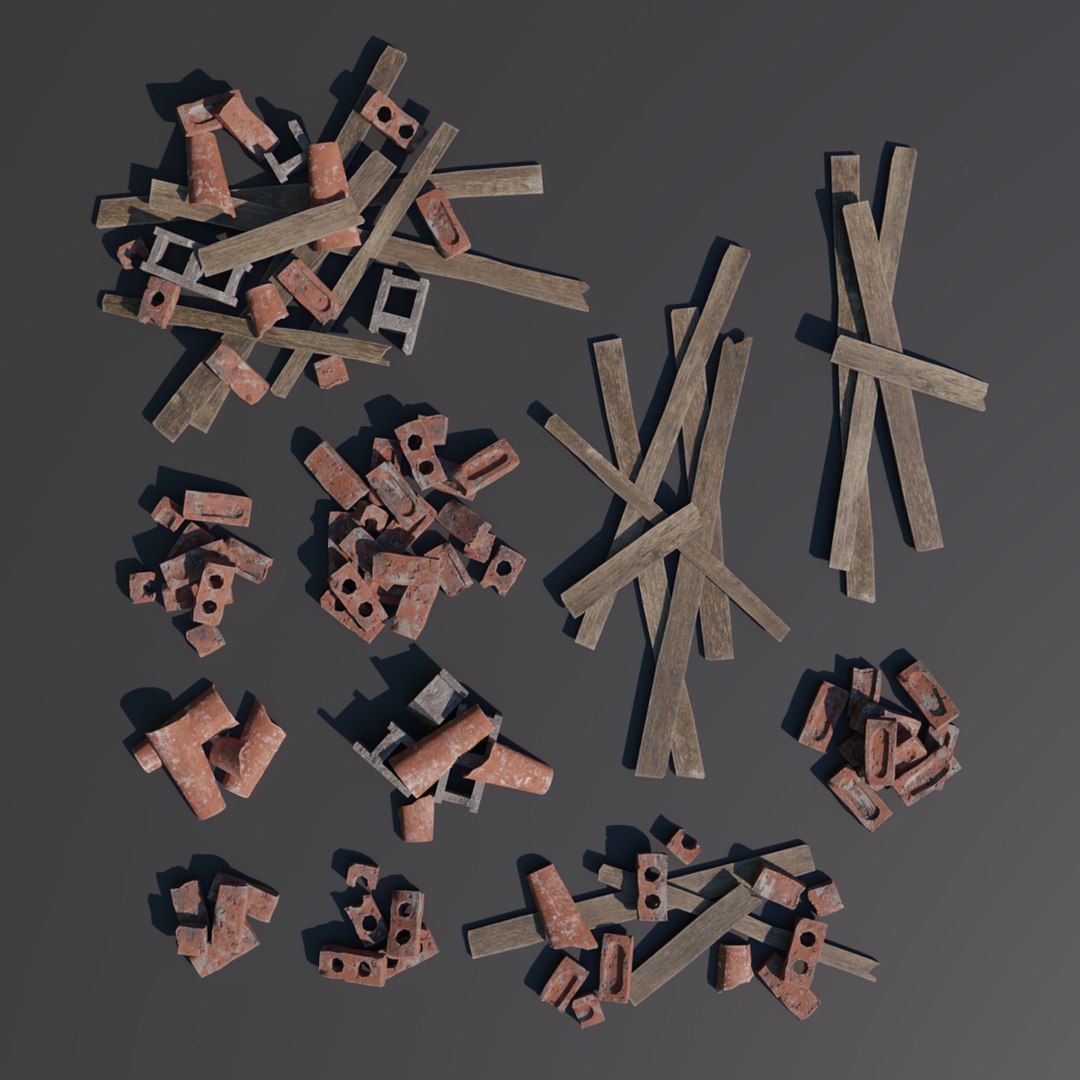 Debris Piles 3D Model - TurboSquid 1922841