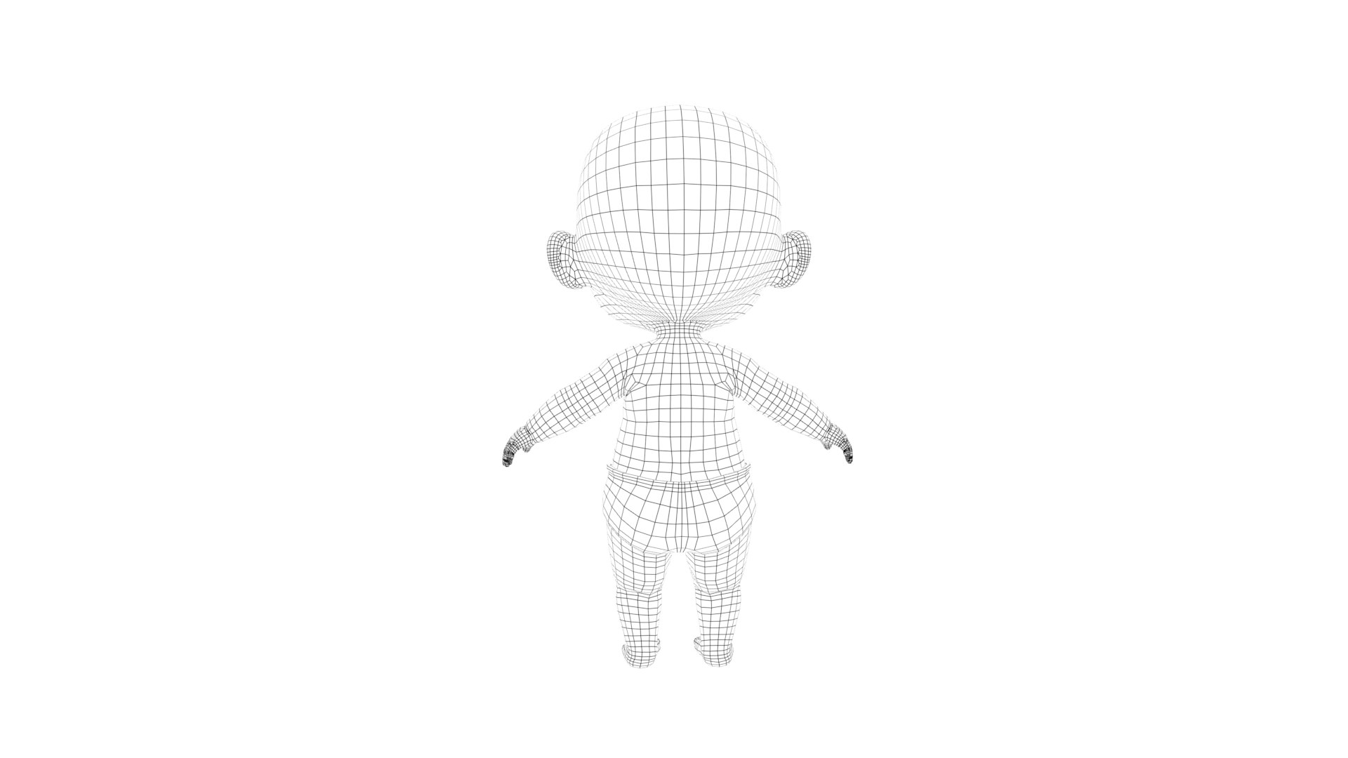 Cartoon Baby Mesh Mid Poly 3D Model - TurboSquid 2248844