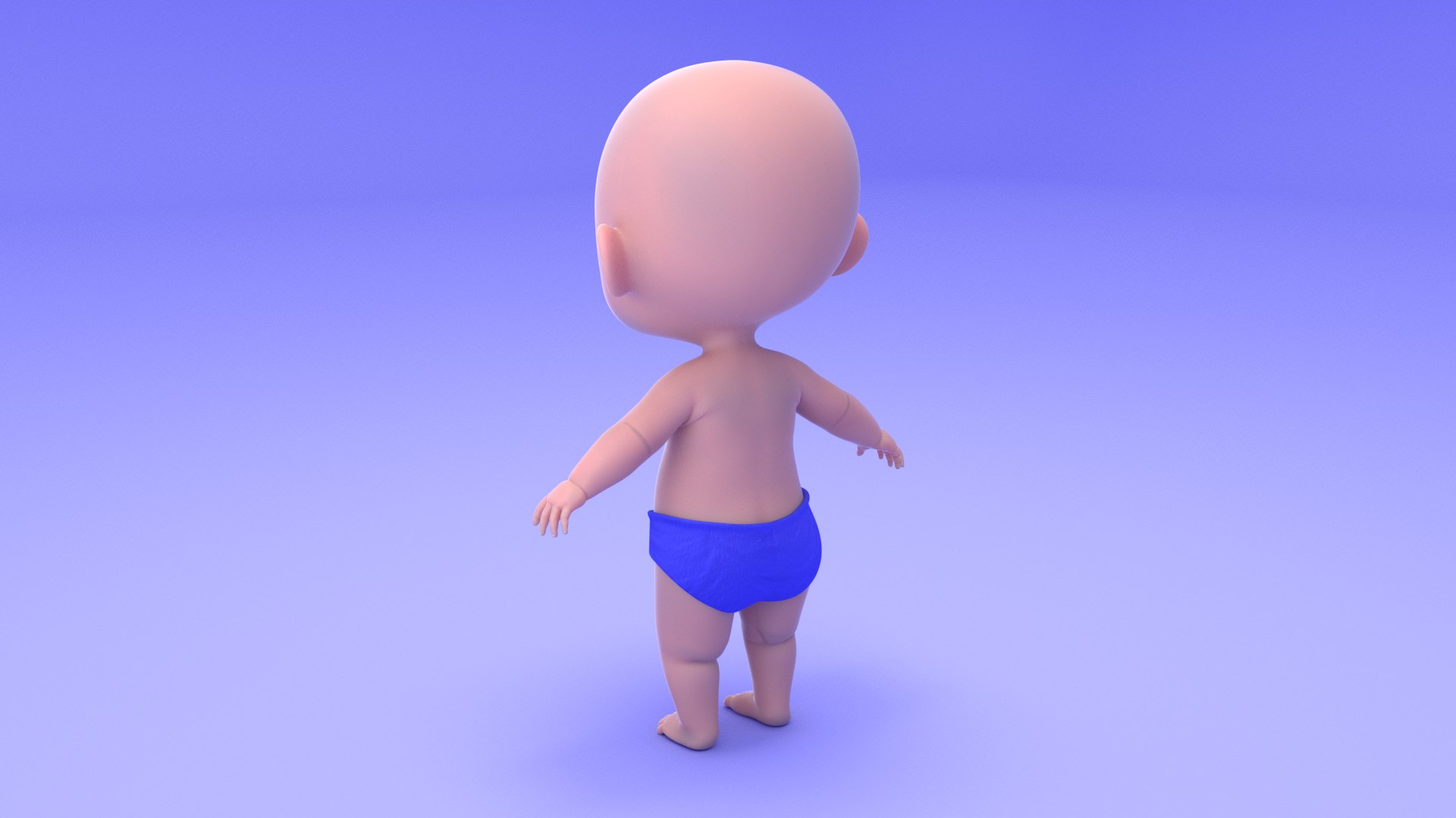 Cartoon Baby Mesh Mid Poly 3D Model - TurboSquid 2248844