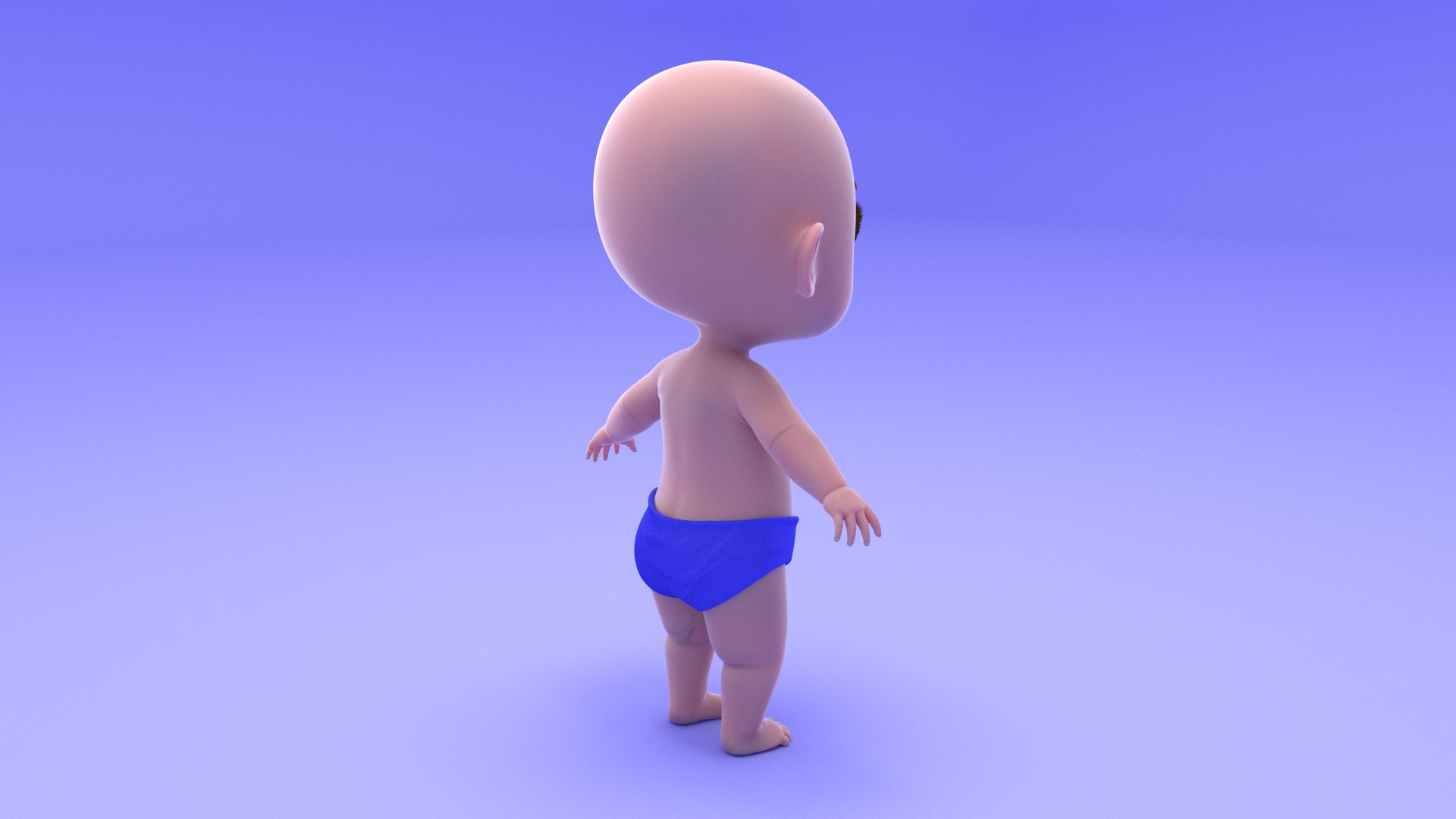 Cartoon Baby Mesh Mid Poly 3D Model - TurboSquid 2248844