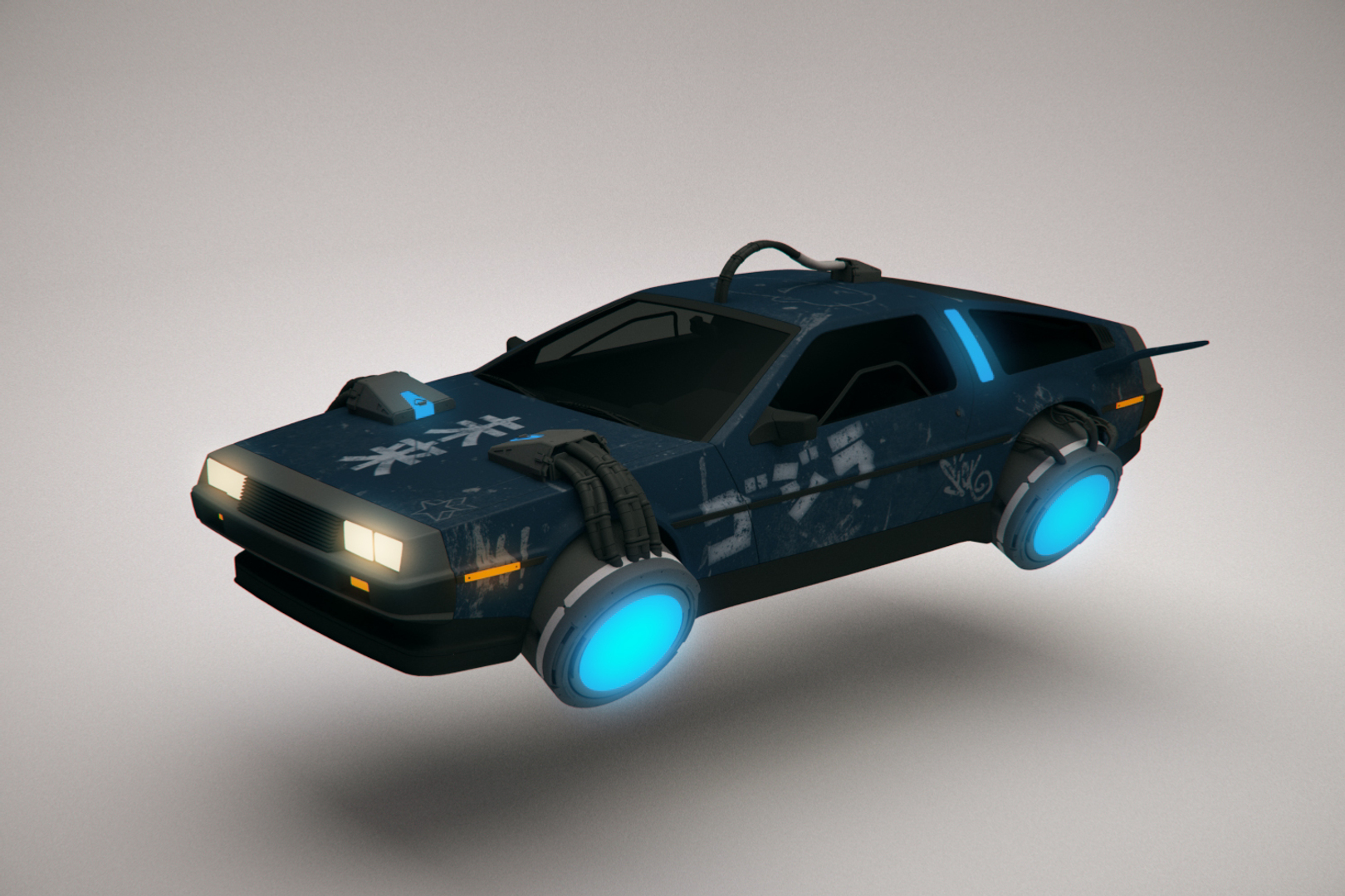 Free cyberpunk flying 3D model - TurboSquid 1422593